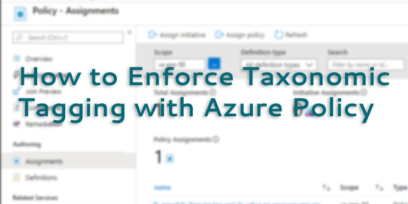 How To Enforce Taxonomic Tagging With Azure Policy Whatsup Gold