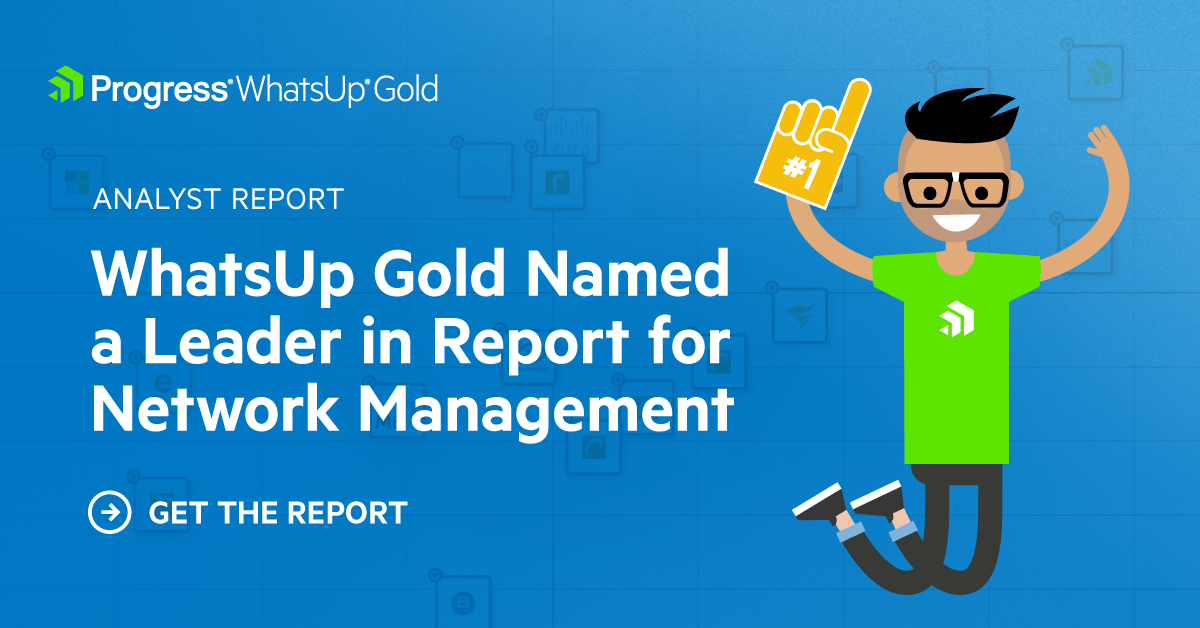 WhatsUp Gold Named a Leader in Report for Network Management